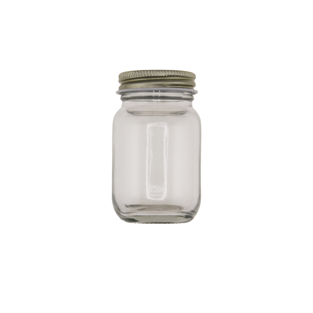 Clear Glass Mini Mason Jar with Lid 2 fl oz (24 Pack)